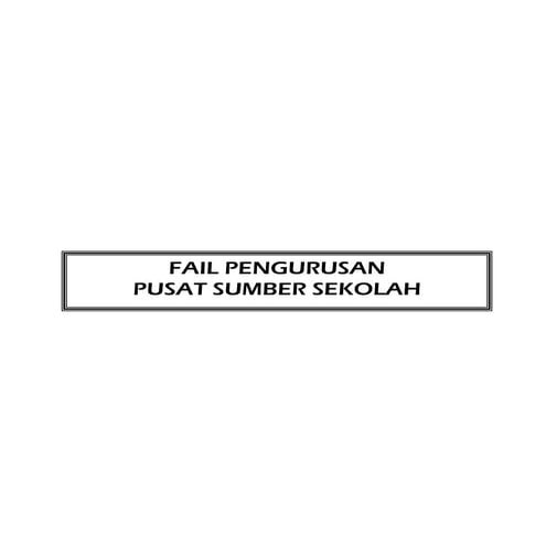 Pecahan fail pengurusan pss | PDF
