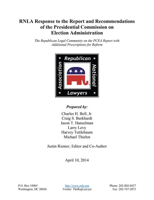 Election Management System Sample Reports | PDF
