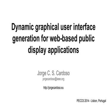 Dynamic graphical user interface generation for web-based public ...