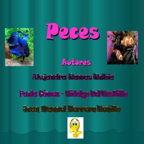 Presentación en Power Point sobre los peces | PPT