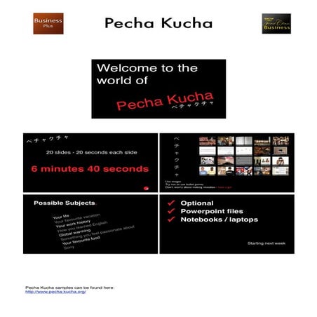 Pecha Kucha | PDF