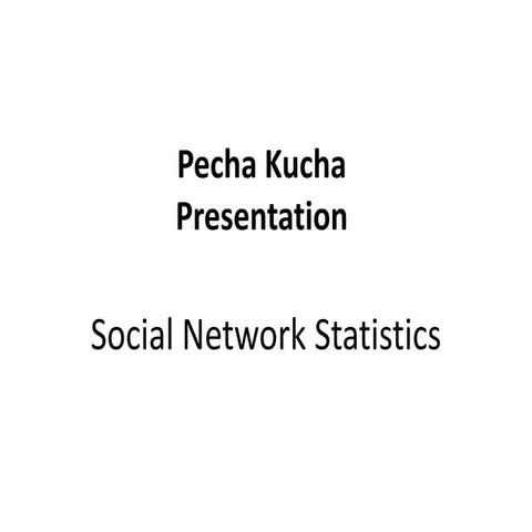 Pecha kucha ! | PPT