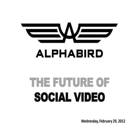 Digiday Agency LA: Alphabird Pecha Kucha | PPTX | Social Networking ...