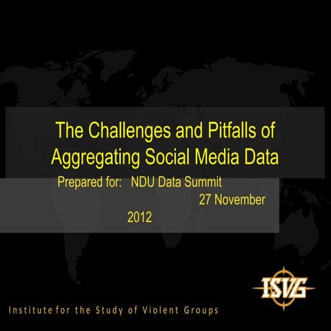 The Challenges And Pitfalls Of Aggregating Social Media Data Ppt