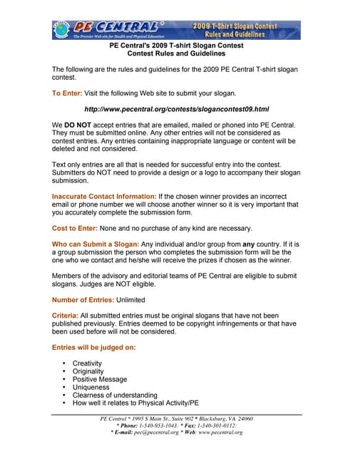 Slogancontest | DOCX