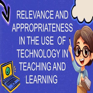 PED-5-Lesson-6_relevance and appropriateness | PPTX
