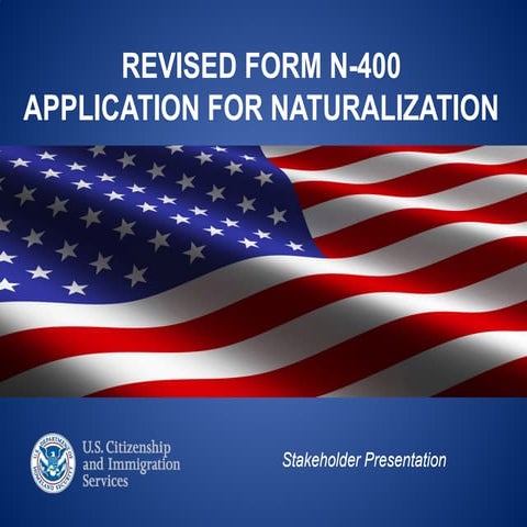 Revised Form N-400 application for Naturalization | PDF