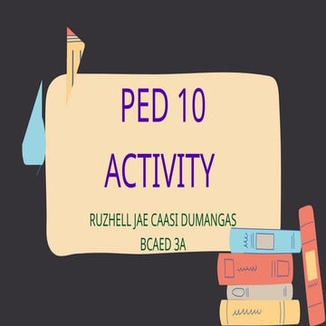 PED 10 PRESENTATION BCAED 3A INTERVIEW 2024 | PPTX