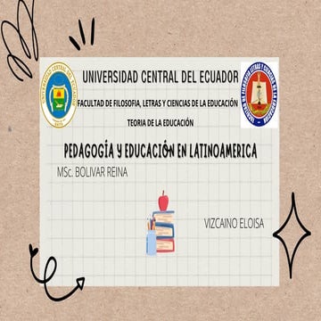 Pedagogía y Educación en Latinoamérica | PDF
