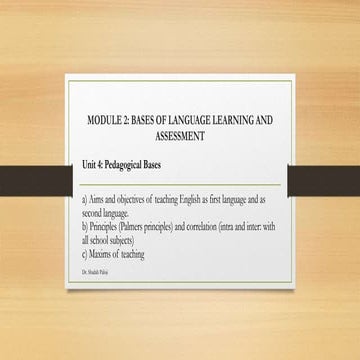 Pedagogical bases | PPTX