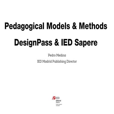 Pedagogical Models & Methods | PDF