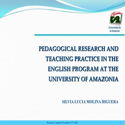 Pedagogical research presentation | PPSX