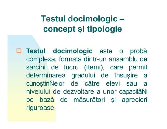 Probă de evaluare | PDF