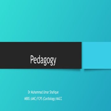 Pedagogy/Definition/Features/Approaches/Types | PPTX