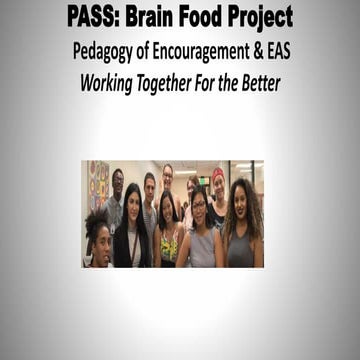 Pedagogy of encouragement, eas, & bfp | PPT