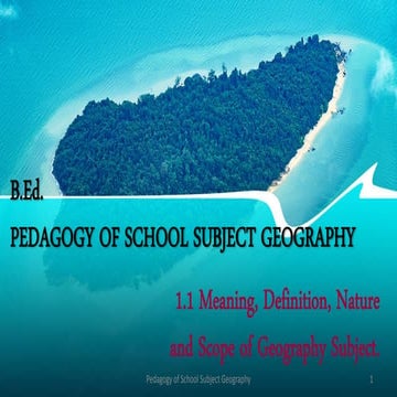 Pedagogy of School Subject Geography | PPT