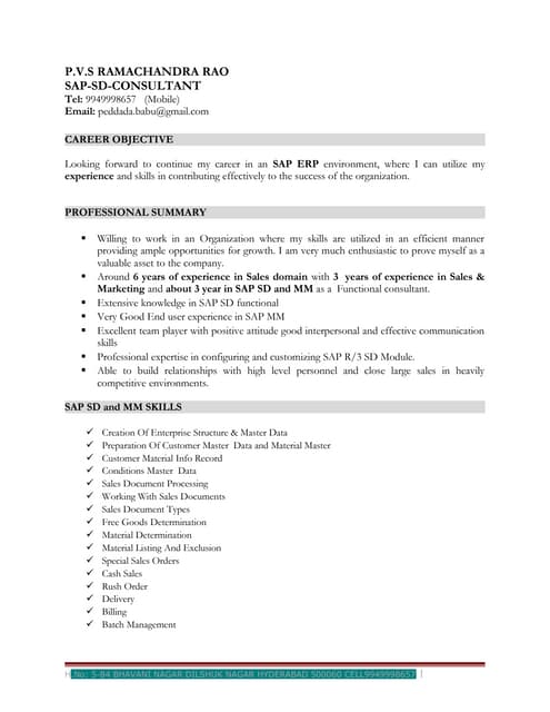 Peddada Venkata Surya, Presently working at Sap