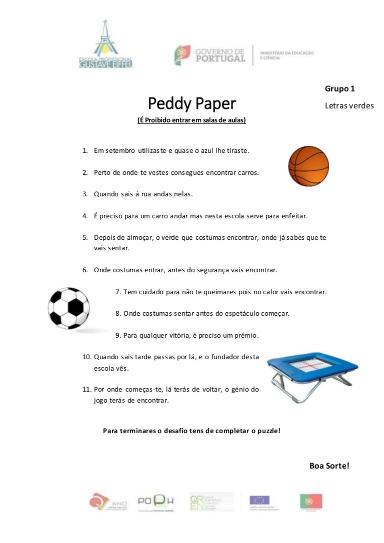 Peddy paper