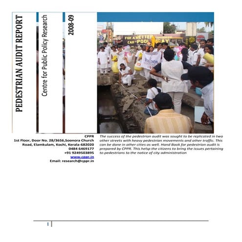 Pedestrian Audit Report | PDF