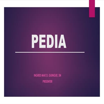 PEDIA-FINAL 1st year topic in BS Nursing pptx | PPT