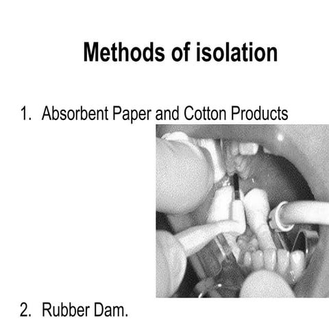 Pedia Rubber Dam application | PDF