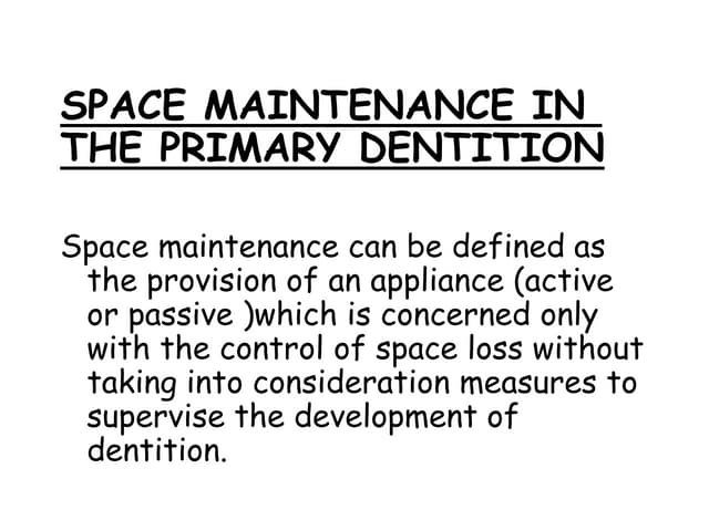 Lingual arch space maintainer | PPTX