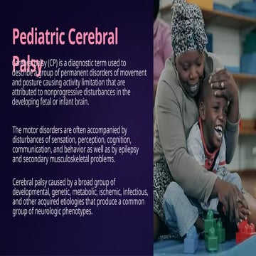 Pediatric Cerebral Palsy: A Comprehensive Overview.pptx