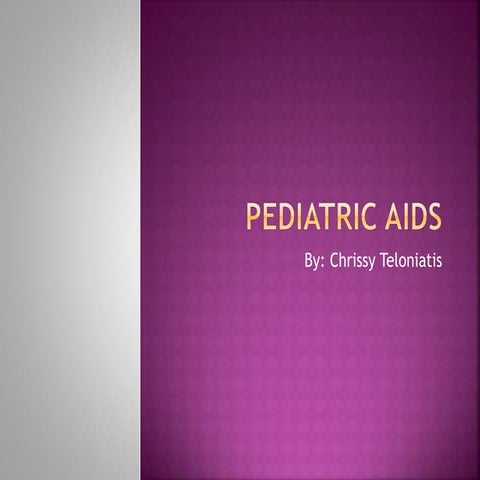 Pediatric Aids | PPTX | Pregnancy | Reproductive Health