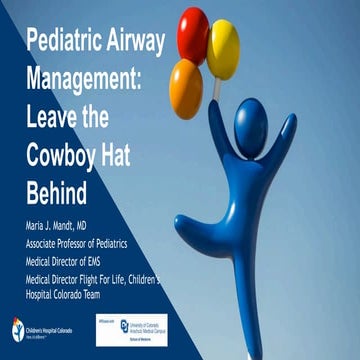 Pediatric Airway Management | PDF