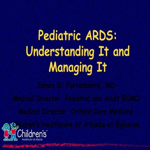 Pediatric ards fortenberry | PPT