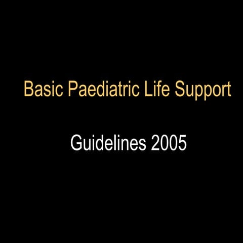 FA: Pediatric bls | PPT