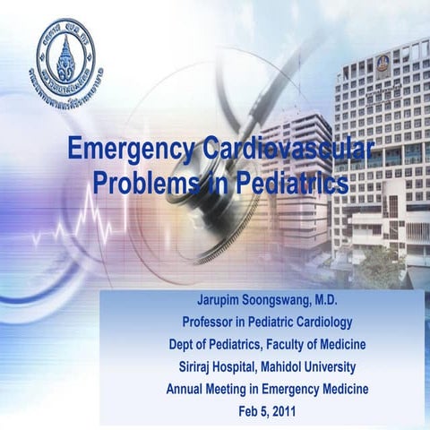 Pediatric cardiovascular problems in emergency setting 1 (5 feb- 2011 ...