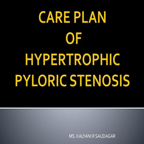 Pediatric care plan | PPTX