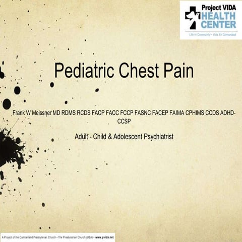 Pediatric chest pain | PPTX