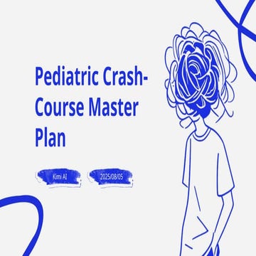 Pediatric Crash-Course Master Plan for JHO.pptx