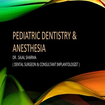 ANESTHESIA IN PEDODONTICS | PPT