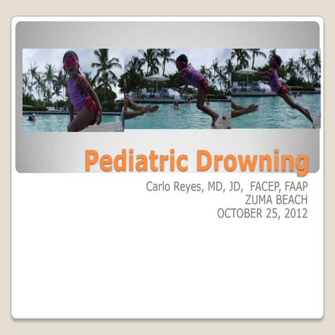 Pediatric drowning zuma | PPTX