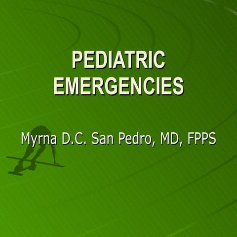 Pediatric emergencies | PPT