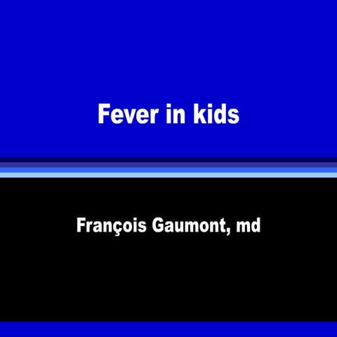 Approach to history taking in a patient with fever | PPTX