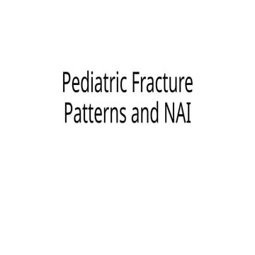 Comprehensive Overview of Pediatric Fracture Patterns and Non ...