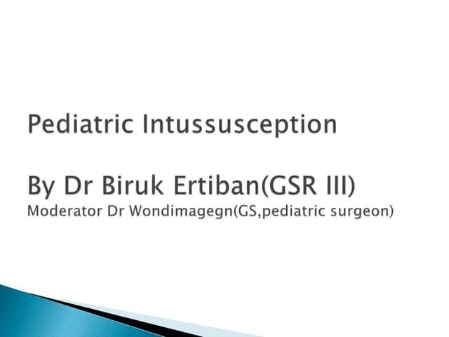 Intussusception | PPTX