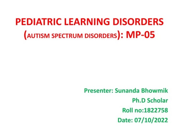 Understanding Autism in Children: Effective Treatment Approaches | PPT
