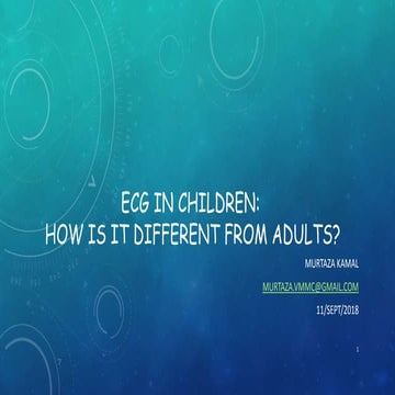 Pediatric normal ecg | PPTX