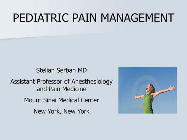 Pediatric pain assessment | PDF