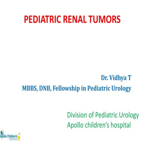Pediatric renal tumors copy | PPTX