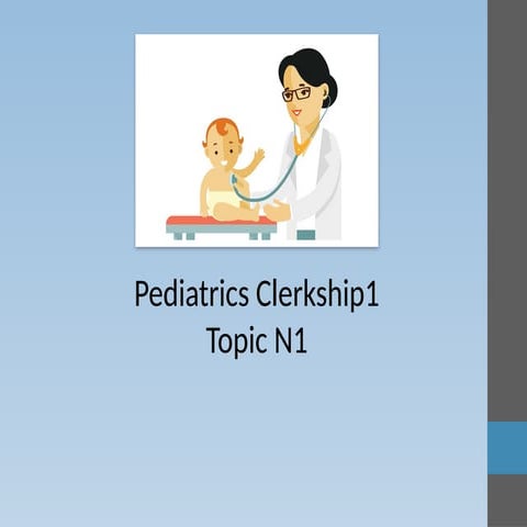 Examination in paediatric medicine | PPT