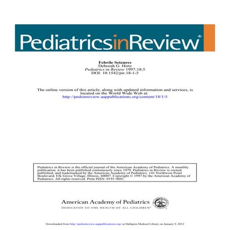 Pediatrics in review 1997 | PDF
