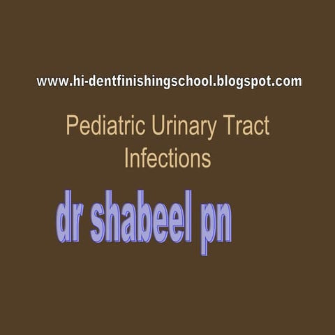 Pediatric Uti | PPT