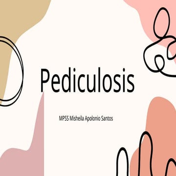 pediculosis.pptx Diagnostico y prevencion | PPTX
