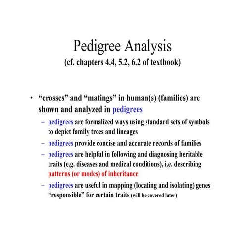 pedigree analysis | PPTX